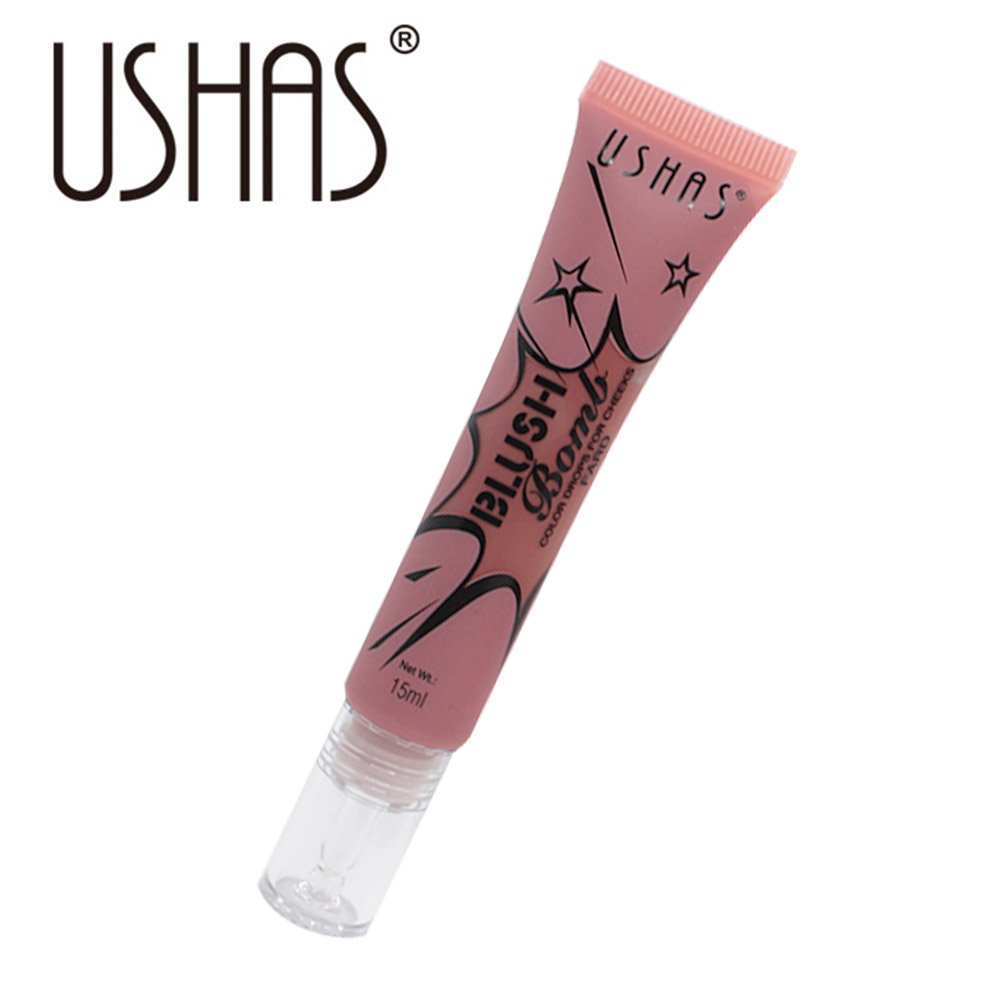 RUBOR LÍQUIDO BLUSH BOMB 01 - USHAS - Luces Beautiful