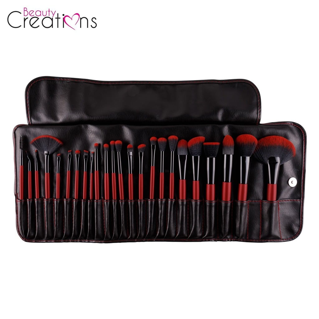 RUBY RED 24PC BRUSH SET - BEAUTY CREATIONS - Luces Beautiful