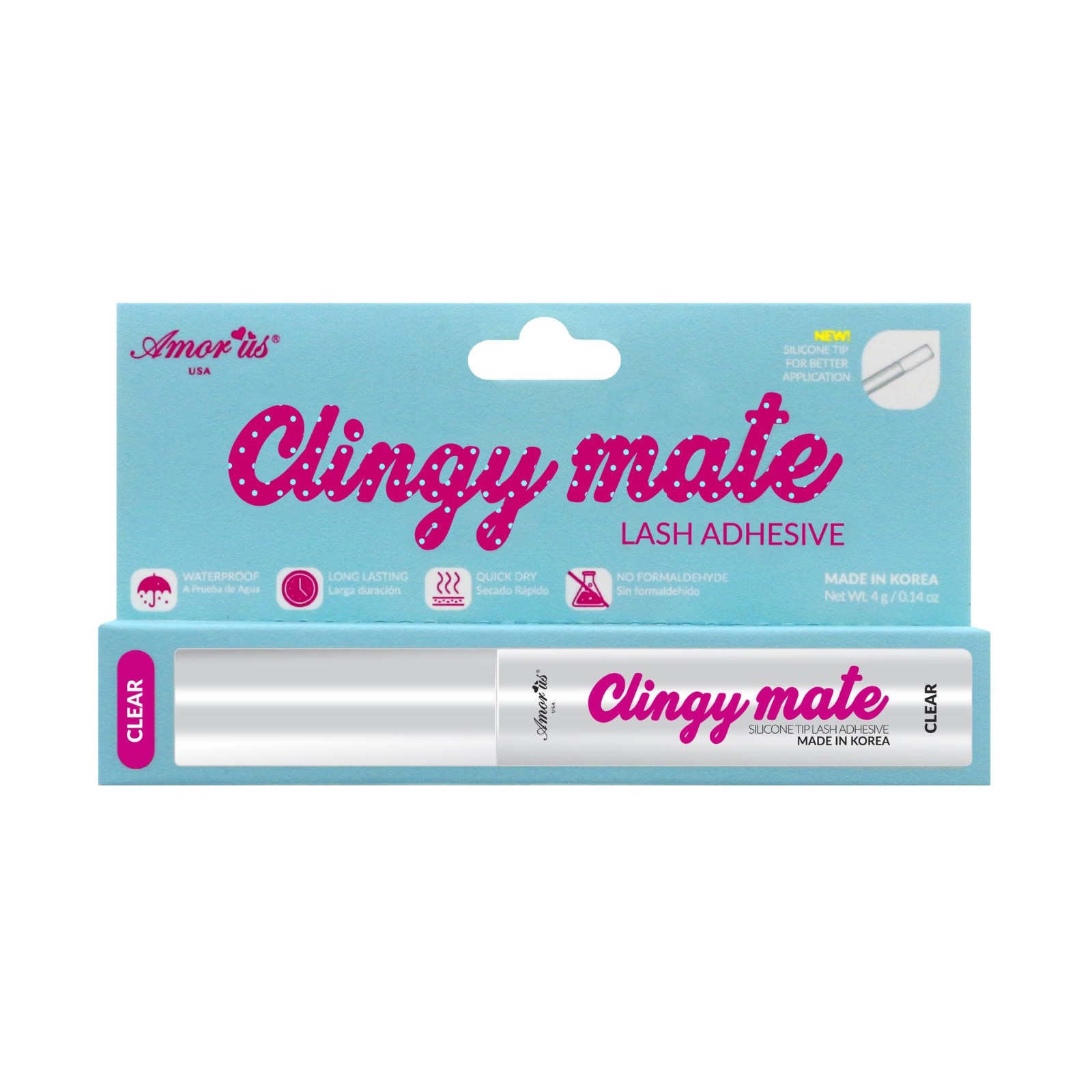 Clingy mate lash adhesive white - amor us - Luces Beautiful