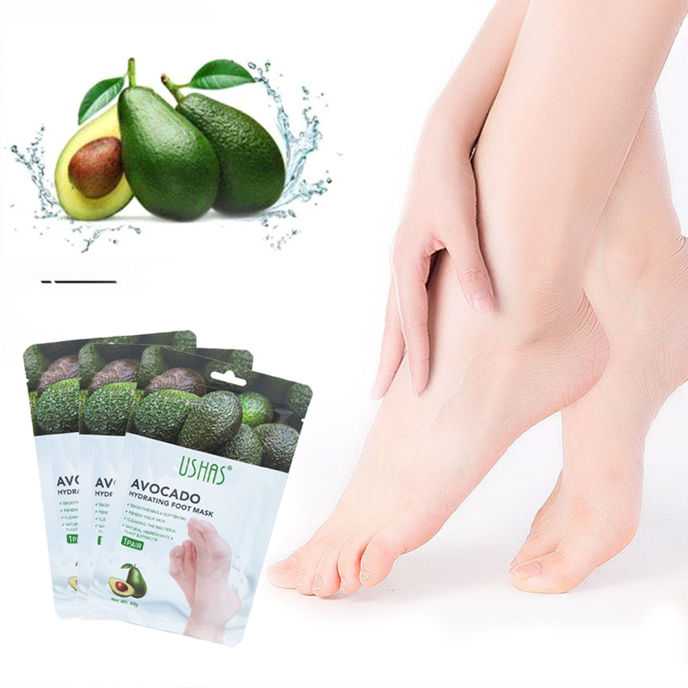 Avocado hydrating foot mask - ushas - Luces Beautiful