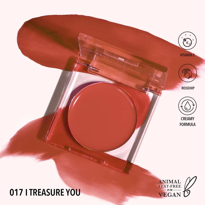 Loveheat cream blush 17 i treasure you - moira - Luces Beautiful